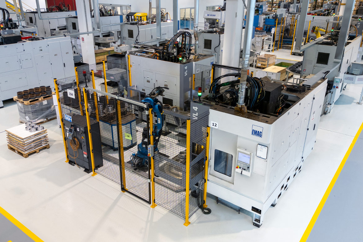 Optimum utilization of production capacities through automation