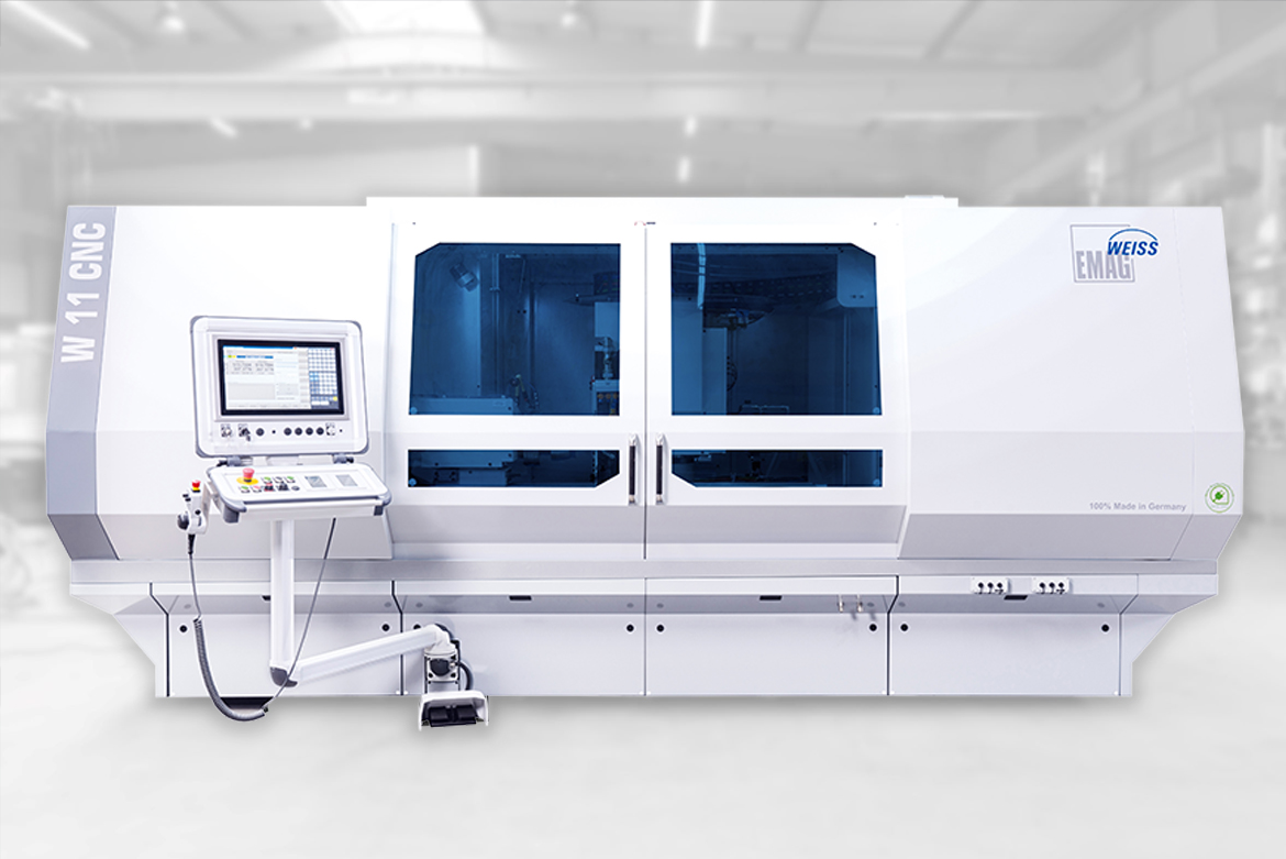 Vista general a la rectificadora cilíndrica W 11 CNC