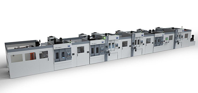 The machining of pistons on VT / VTC machines