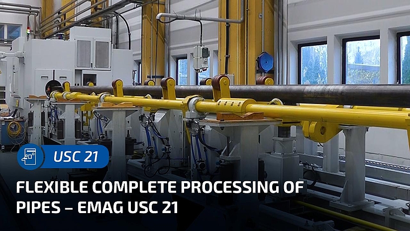 管体车丝机 USC 21，用于加工所有类型螺纹